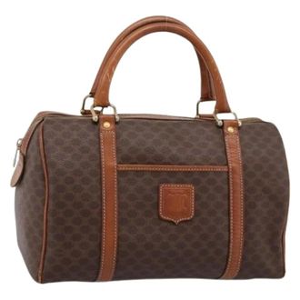 Celine Sac &agrave; main Pre-owned en toile Macadam - Femme - Pre-owned - Brun - Taille: ONE Size