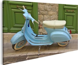 Islandburner Prime Bild auf Leinwand Azurblaue Vespa Bilder Wandbilder Poster