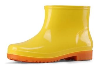 Pangolin Bottes de Pluie Imperm&eacute;ables Unisexe - PVC Antid&eacute;rapant, Confortables & R&eacute;sistantes - Bottes de Jardin, Travail, Agriculture, P&ecirc;che, Cuisine Jaune-A 3