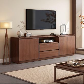 Generic TV-Ständer/TV-Schrank/Fernsehtisch Mit Großem Lagerschrank, Modernes Entertainment-Center, Stabile Medienkonsole for Wohnzimmer, Schlafzimmer(L-120cm/