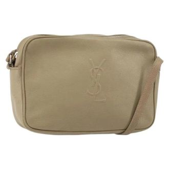 Saint Laurent Sac bandouli&egrave;re en cuir Pre-owned - Femme - Pre-owned - Beige - Taille: ONE Size