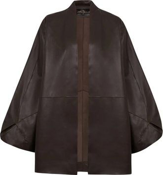 Cortana Femme, Blouses et Chemises, Brun, Taille: ONE Size Veste Kimono Ample