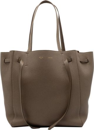 Celine Shopper - Small Leather Phantom Cabas Tote - Gr. unisize - in Braun - f&uuml;r Damen