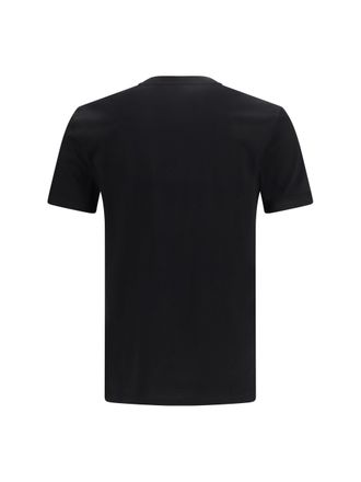 Versace Mens Slim Cotton Jersey T-Shirt Black T-Shirts And Polos