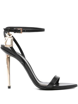 Tom Ford Womens Sandals Padlock Black Leather