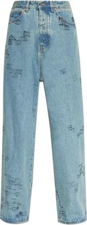 VETEMENTS Femme, Jeans, Bleu, Taille: W28 Jeans larges