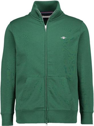 GANT Herren Sweatjacke gr&uuml;n unifarben