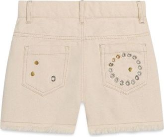 Chlo&eacute; Cotton Denim Shorts - Blue