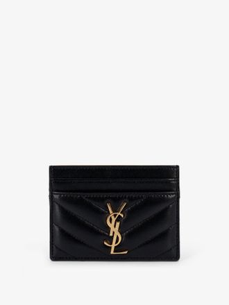 Saint Laurent Cassandre leather card holder - SAINT LAURENT - gender_Woman