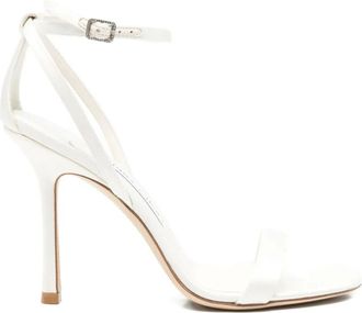 Jimmy Choo London Femme, Chaussures, Blanc, Taille: 39 EU Moza 100 TCU