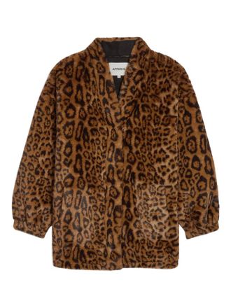 Apparis Jane Mantel mit Leoparden-Print - Braun