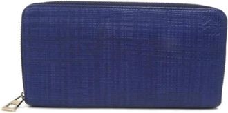 Loewe unisex, Pre-owned, Bleu, Taille: ONE Size Portefeuille en cuir Pre-owned