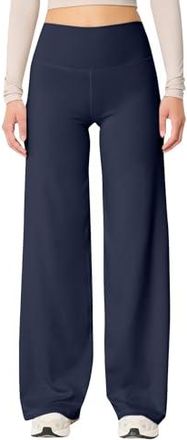 Generic Pantalon de yoga pour femme - Pantalon droit - Taille moyenne - Pantalon de sport - Pantalon de sport ample - Pantalon de sport - Pantalon de yoga - P