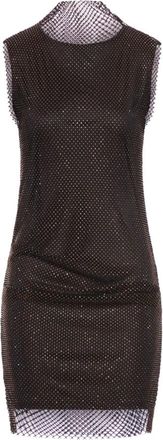 Sportmax Femme, Robes, Noir, Taille: 38 FR Robe Noire sans Manches avec Strass