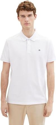 Tom Tailor Homme Polo Basic Piqué, White, Xxl