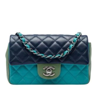 Chanel Pre-owned Cuir sacs-chanel - Femme - Pre-owned - Bleu - Taille: ONE Size