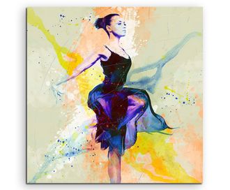 Paul Sinus Art Ballett II 60x60cm Wandbild SPORTBILD Aquarell Art tolle Farben von Paul Sinus