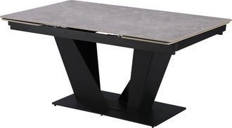 Habitat et Jardin Ausziehbarer Esstisch aus Keramik - 160/240 cm - 6 bis 10 Personen Nova - Grau marmoriert