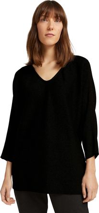 Tom Tailor Damen 1029665 Basic Pullover, 14482-Deep Black, S
