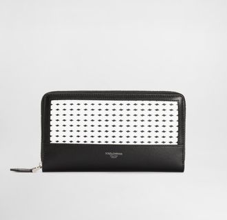 Dolce & Gabbana Woven Plong&eacute; Calfskin Wallet - Mann Geldb&ouml;rsen Und Kleinlederwaren Mehrfarbig Onesize