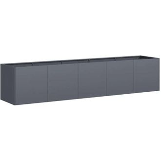 vidaXL Vidaxl - Jardini&egrave;re anthracite 200x40x40 cm acier lamin&eacute; &agrave; froid