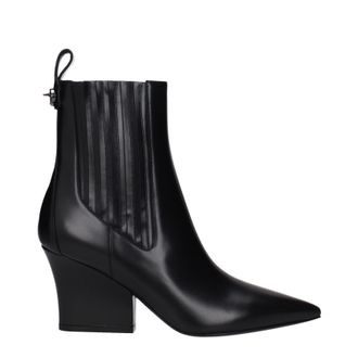 Valentino Garavani Femmes Bottines Cuir Noir