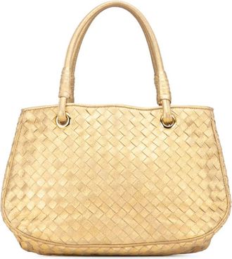 Bottega Veneta petit sac à main Capri en cuir Nappa Intrecciato (2000-2007) - Or