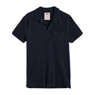 OAS Oas, Homme, Tops, Bleu, Taille: 2XL Polo de Luxe en Terry