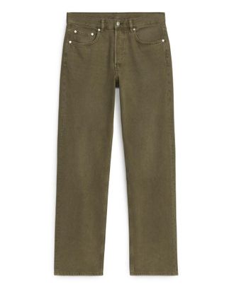 Arket OCEAN Loose Straight Jeans -Gr&uuml;n