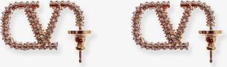 Valentino Garavani VLogo Signature earrings with Swarovski crystals - VALENTINO GARAVANI - gender_Woman