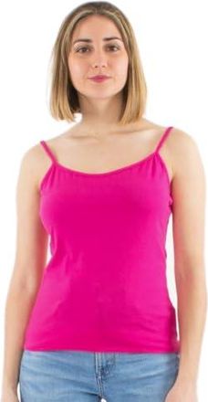 Coline Débardeur Basique à Fines Bretelles - Couleur : Fushia - Taille : XL