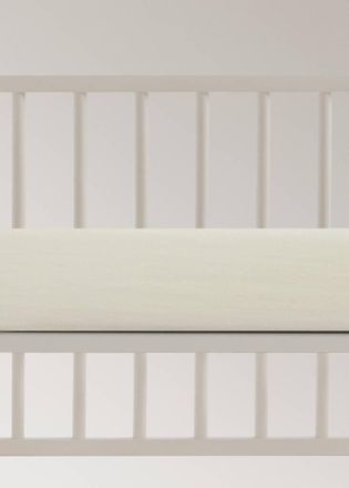 Mango Drap plat berceau en coton lav&eacute; double surpiq&ucirc;re vert pastel - Home - 60x120x15cm - MANGO HOME