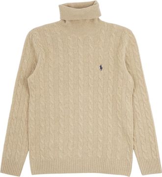 Polo Ralph Lauren Homme, Pulls, Brun, Taille: S Col roul&eacute;s