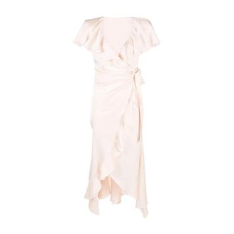 Philosophy di Lorenzo Serafini Rose Pink Satin-Wickelkleid - - Dresses - Damen - Rosa - M