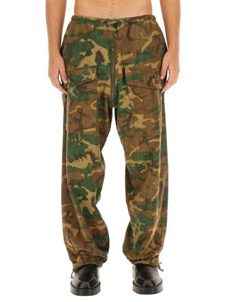 Givenchy Camouflage Cotton Trousers - Green