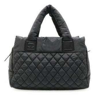 Chanel Pre-owned Cocoon Nylon Leder Tote Bag - - Pre-owned - Damen - Schwarzk - ONE SIZE
