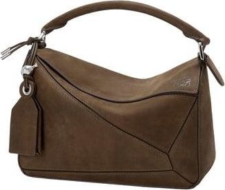 Loewe Petit sac Featherlight Puzzle en nubuck grain&eacute;