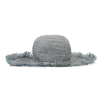 Made for a Woman Femme, Accessoires, Bleu, Taille: S Frayed Edges Hat