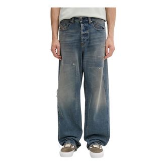 Diesel 2001 D-Macro Wide Jeans - - Jeans - Herren - Blau - W33 L32