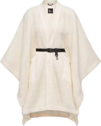 Moncler Femme, Vestes, Blanc, Taille: ONE Size Grenoble Belted Cape
