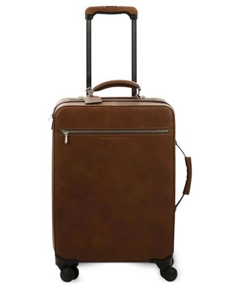 Brunello Cucinelli valise &agrave; fini grain&eacute; - Marron