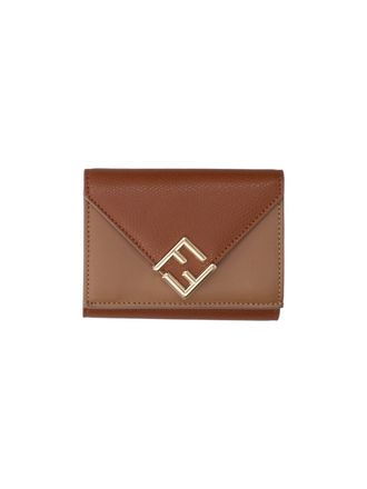 Fendi Tri-Fold Wallet Ff Diamonds