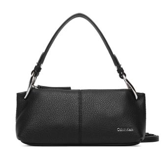Calvin Klein Handtasche Calvin Klein Slouchy Leather Small Conv Bag LV04F3659G Schwarz
