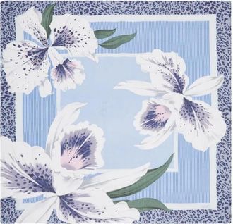 Liu Jo Femme, Accessoires, Bleu, Taille: ONE Size Foulard grande