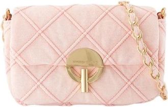 Vanessa Bruno Femme, Sacs, Rose, Taille: ONE Size Moon Quilted Chain Crossbody