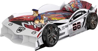 Vipack Autobett, max. 90 x 200 cm, Wei&szlig;