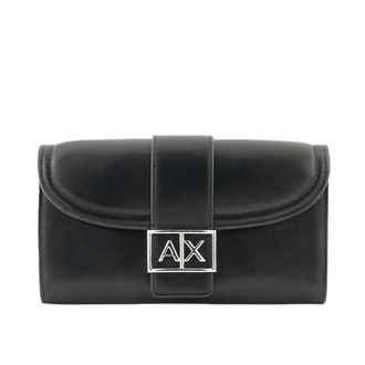 A|X Armani Exchange Klassische Schwarze Geldb&ouml;rse f&uuml;r Frauen - - Accessories - Damen - Schwarzk - ONE SIZE