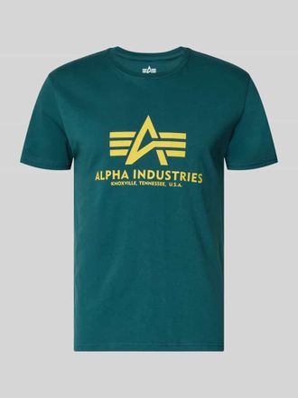 Alpha Industries T-Shirt mit Logo und Rundhalsausschnitt