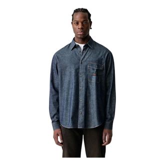 A|X Armani Exchange Chemise en jean &agrave; manches longues - Homme - Chemises - Bleu - Taille: XL