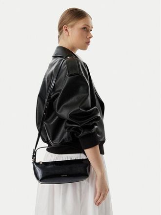 Calvin Klein Handtasche Foil Logo Glossy LV04F3738G Schwarz